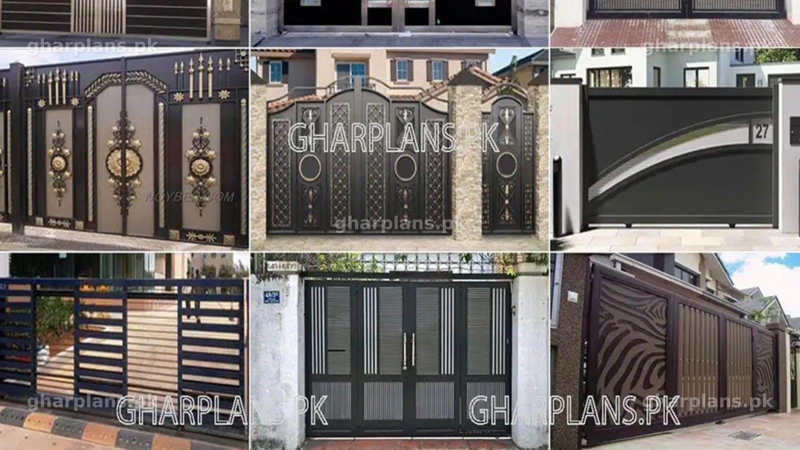 Beautiful Front Gate Designs - Ghar Plans