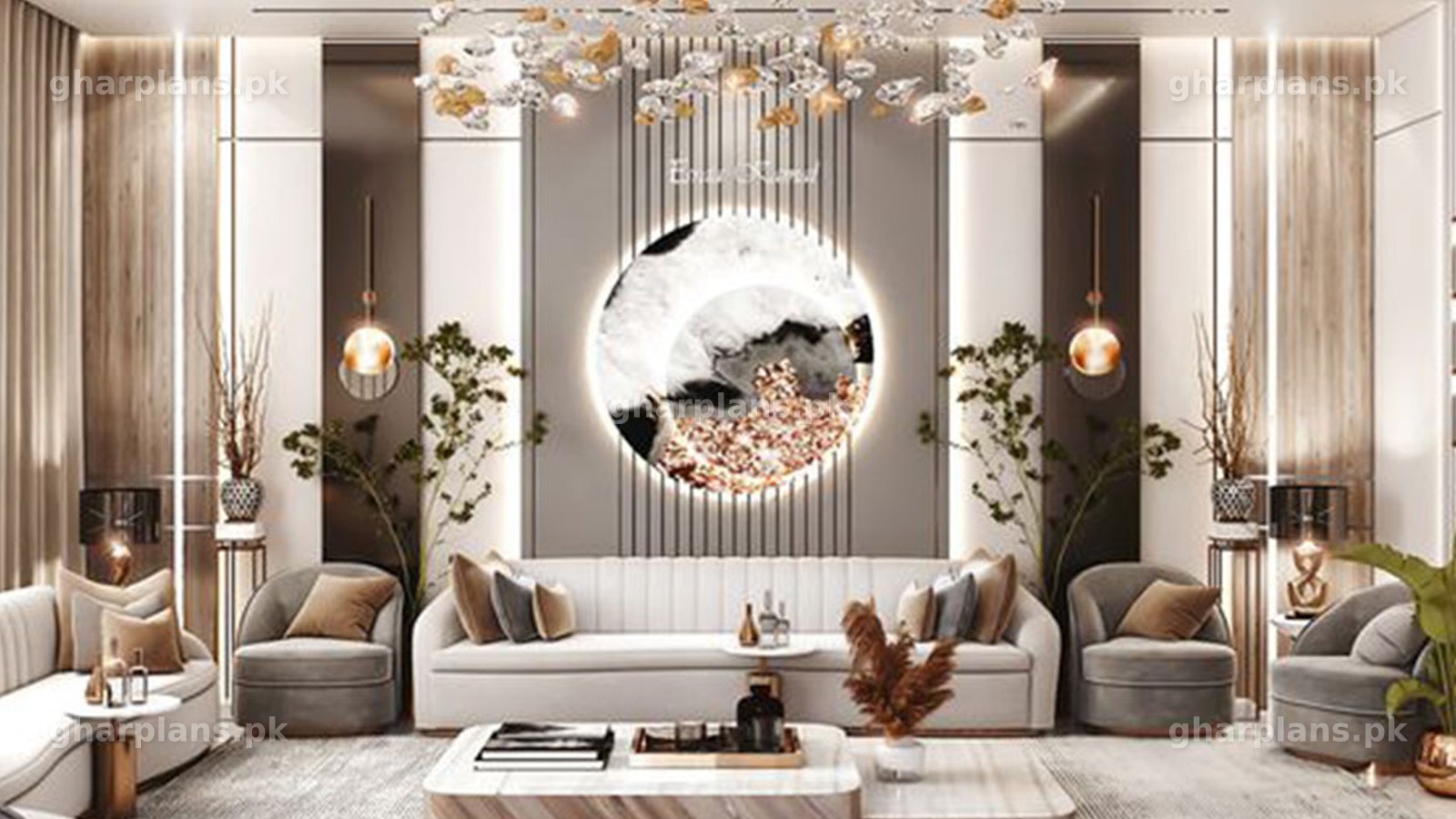 Elevating The Drawing Room Interior In Pakistani Household - Ghar Plans